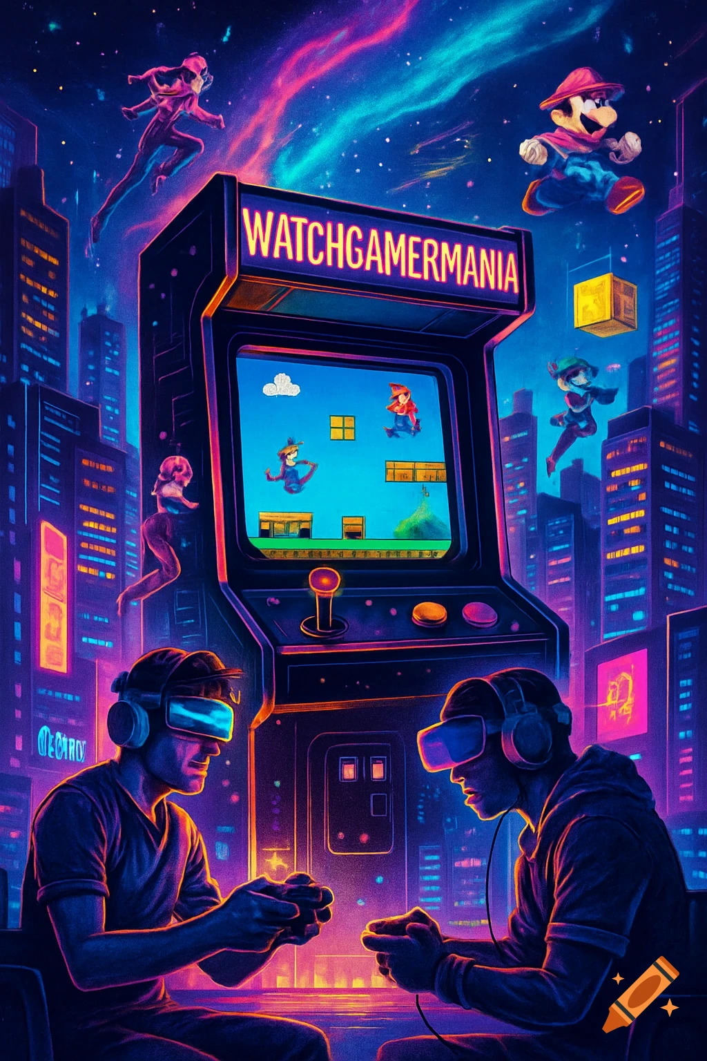 Cartoon aliens in 90s hip-hop clothes play dice with money and chips on ...