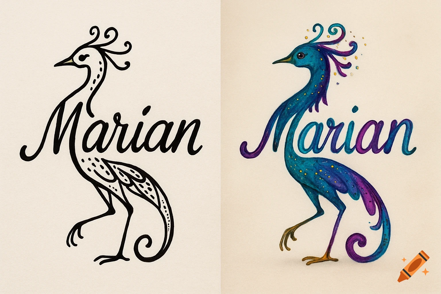 An elegant calligraphy painting on a teal and green canvas, featuring ...