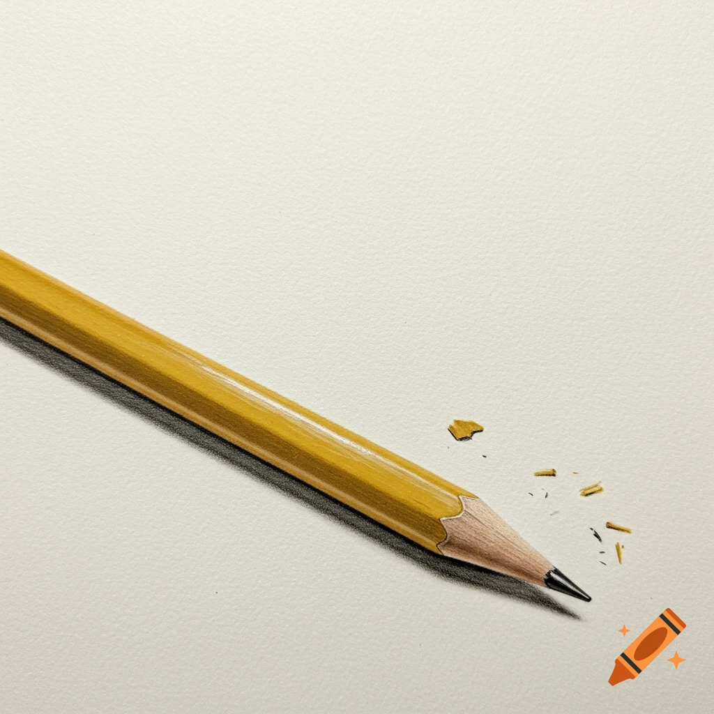 A yellow pencil is sharply focused as it gets sharpened in a metal ...