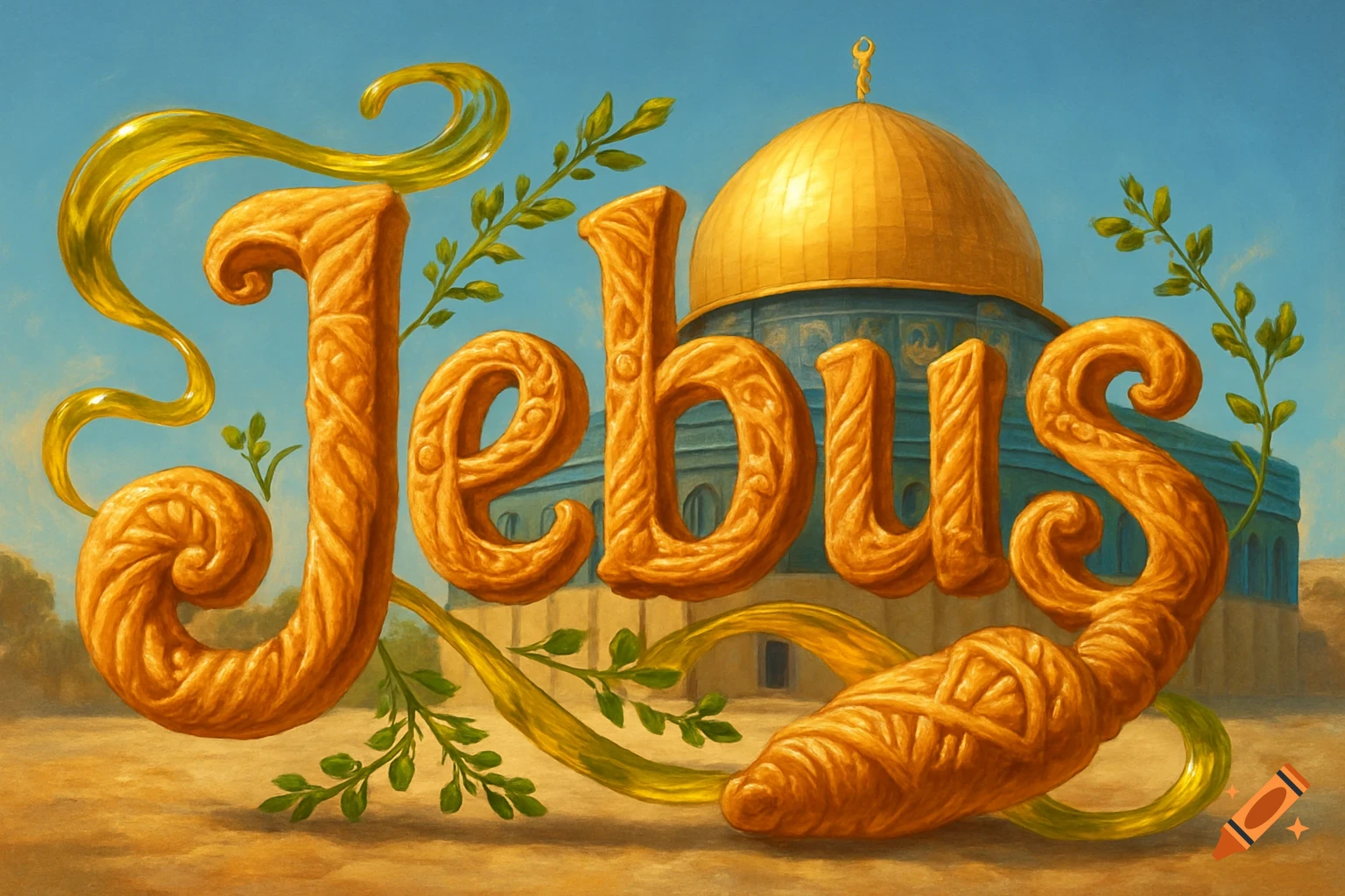 Hebrew Letters created on Craiyon