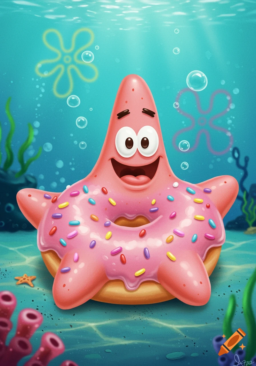 Photorealistic 3D render of a rugged, dirty SpongeBob SquarePants with ...