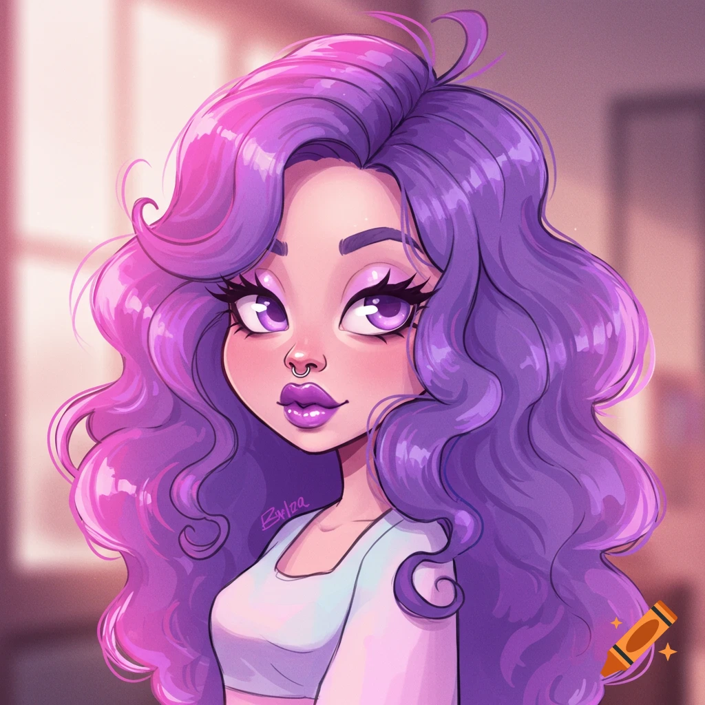 Purple+poppy+artwork created on Craiyon