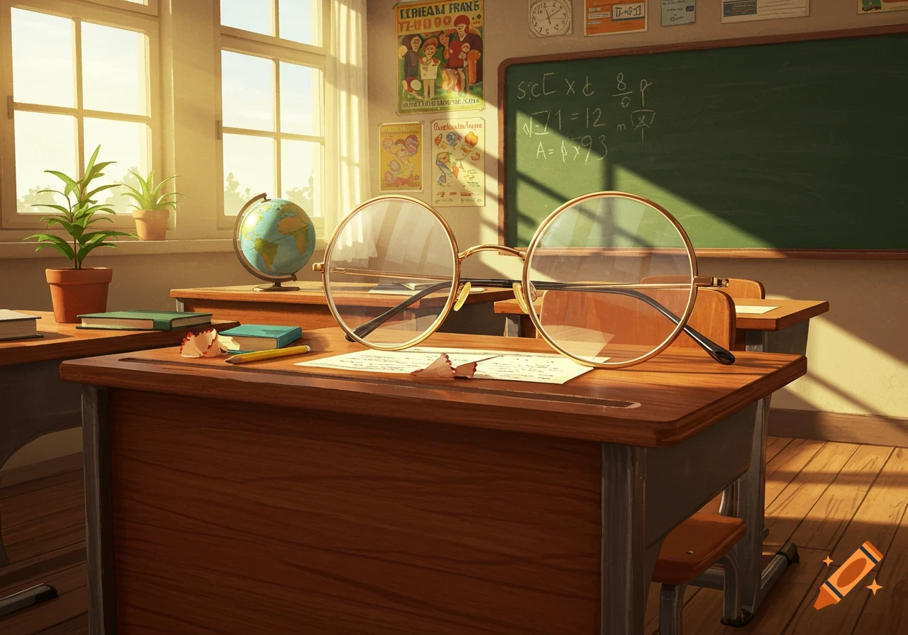 Animated classroom with students learning blends into a globe showing ...