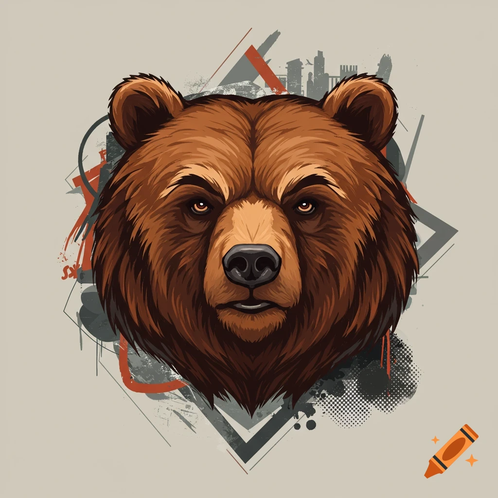 Bear+face+draw created on Craiyon