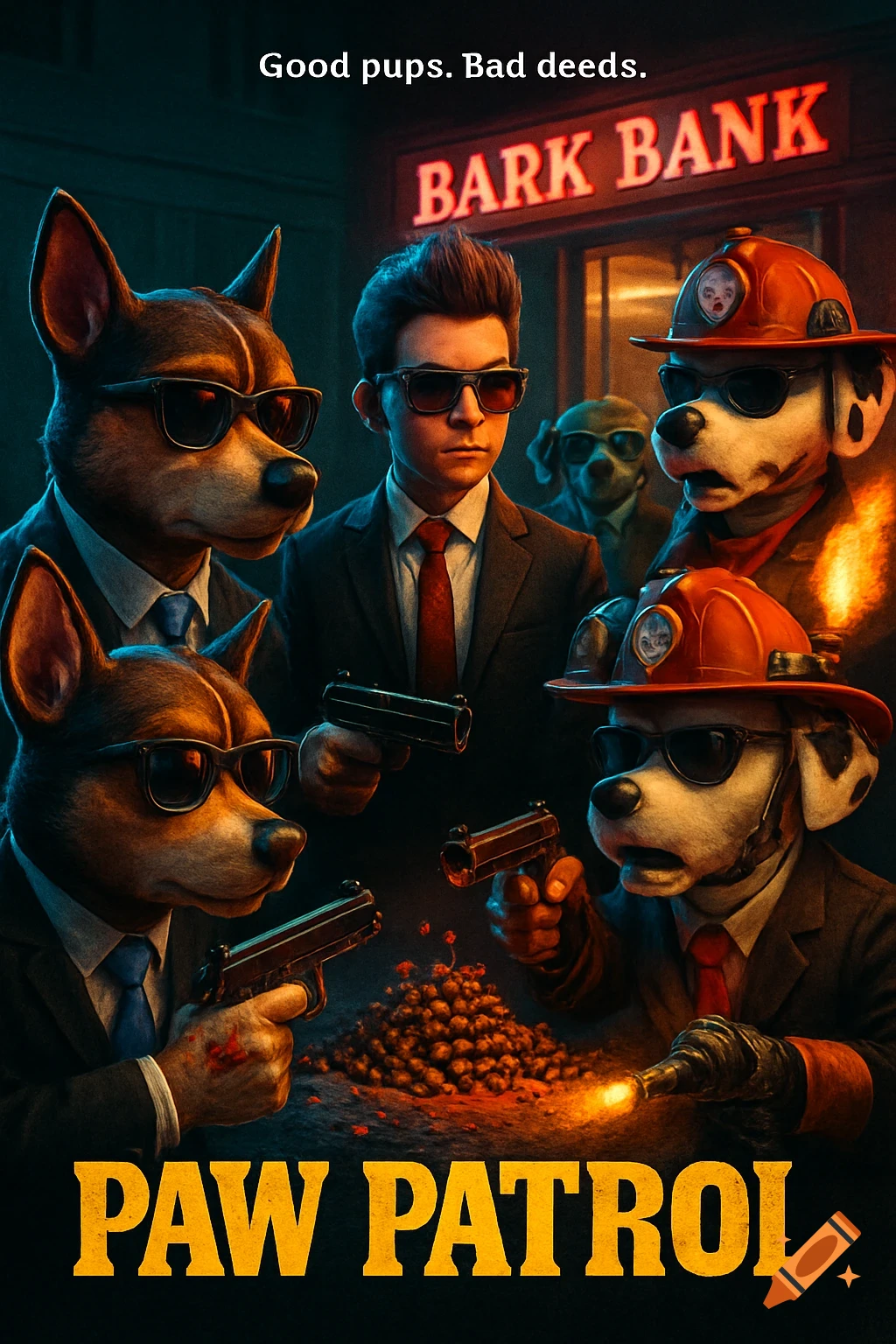 A cartoon bear in red scrubs holding a heart monitor and a raccoon in ...