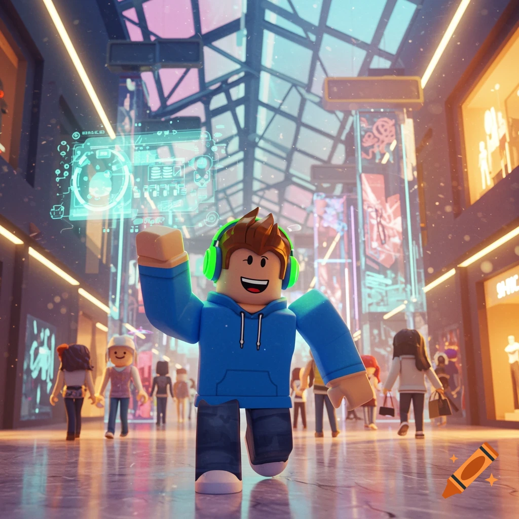 Roblox created on Craiyon