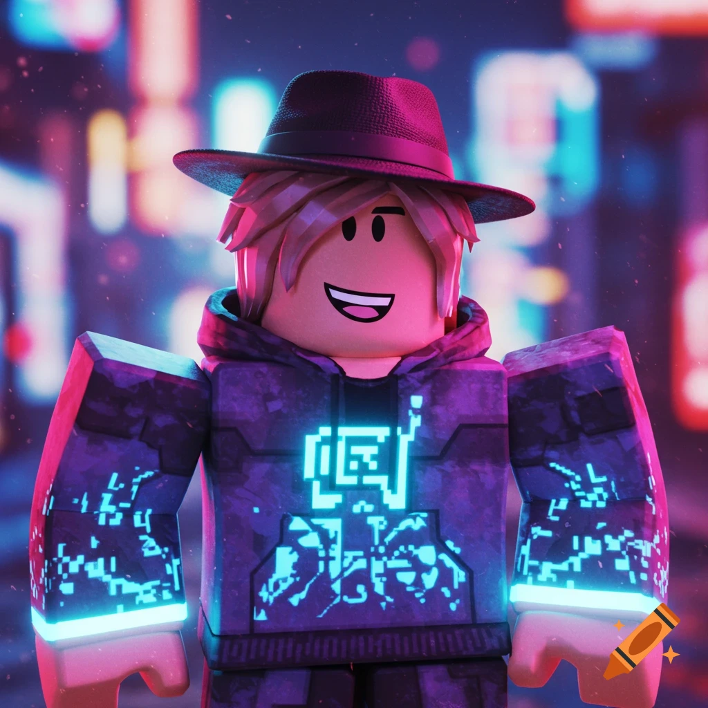 A red Roblox character with a hat and a Roblox-style Zoro from One ...