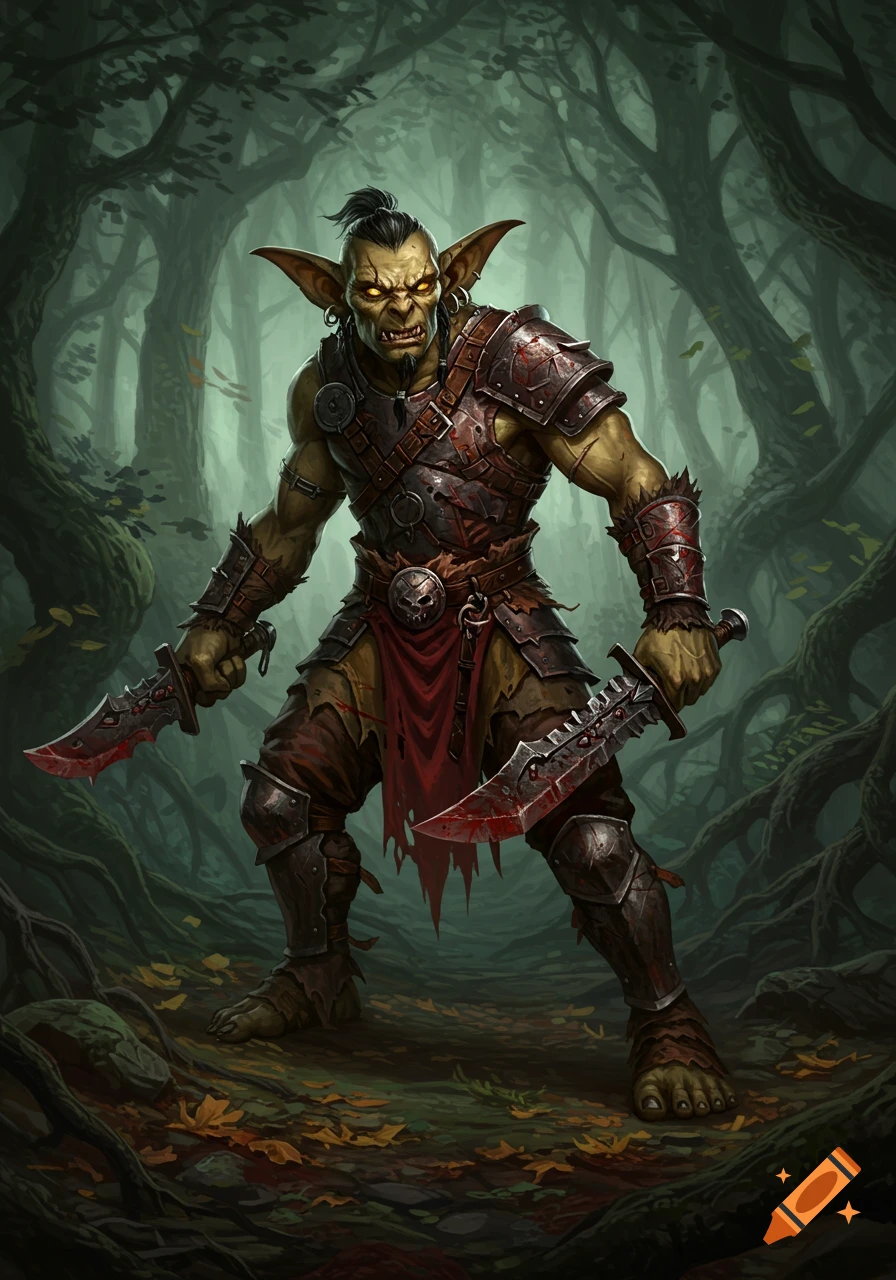 A muscular, grey-skinned aquatic troll hybrid with a fierce expression ...