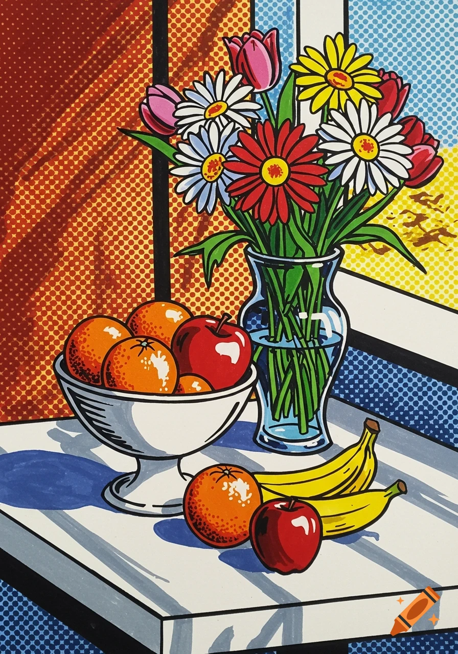 A detailed seashell and a red matchbox are arranged on a gray plane ...