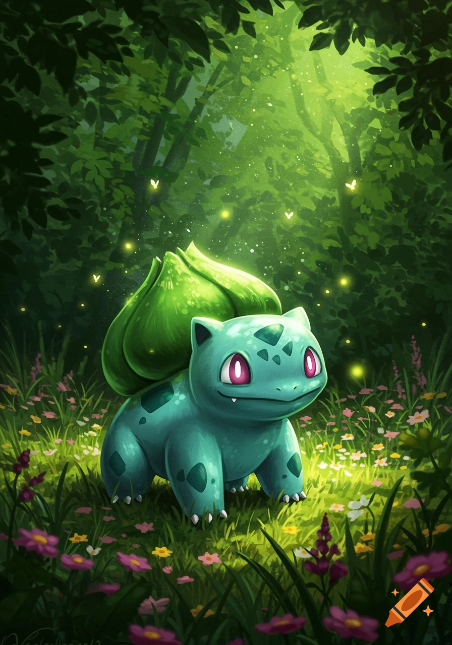 Captain Olimar and various colored Pikmin characters in a vibrant ...