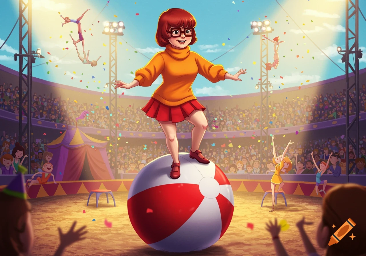 Photo of a Velma Dinkley Cosplay created on Craiyon