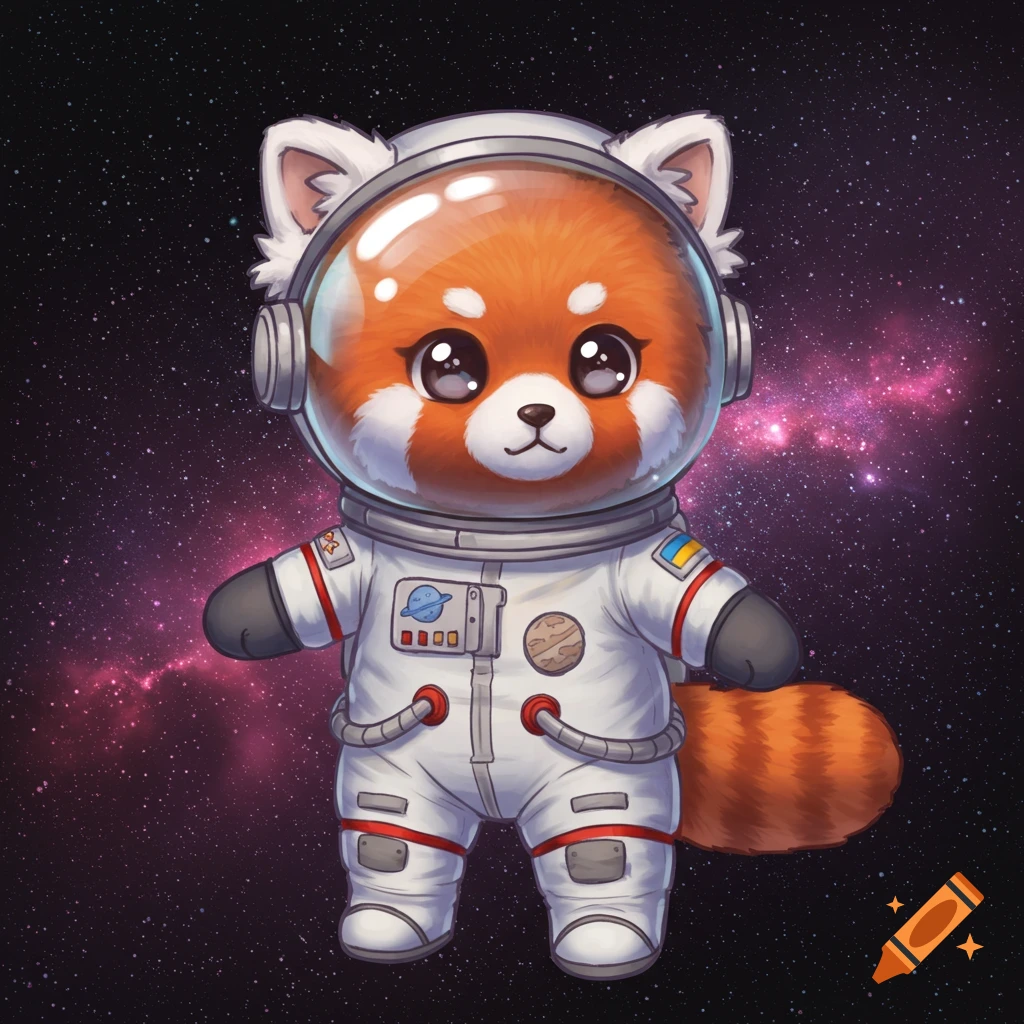 Cute red pandas in an FBI surveillance van with cat-themed decor ...