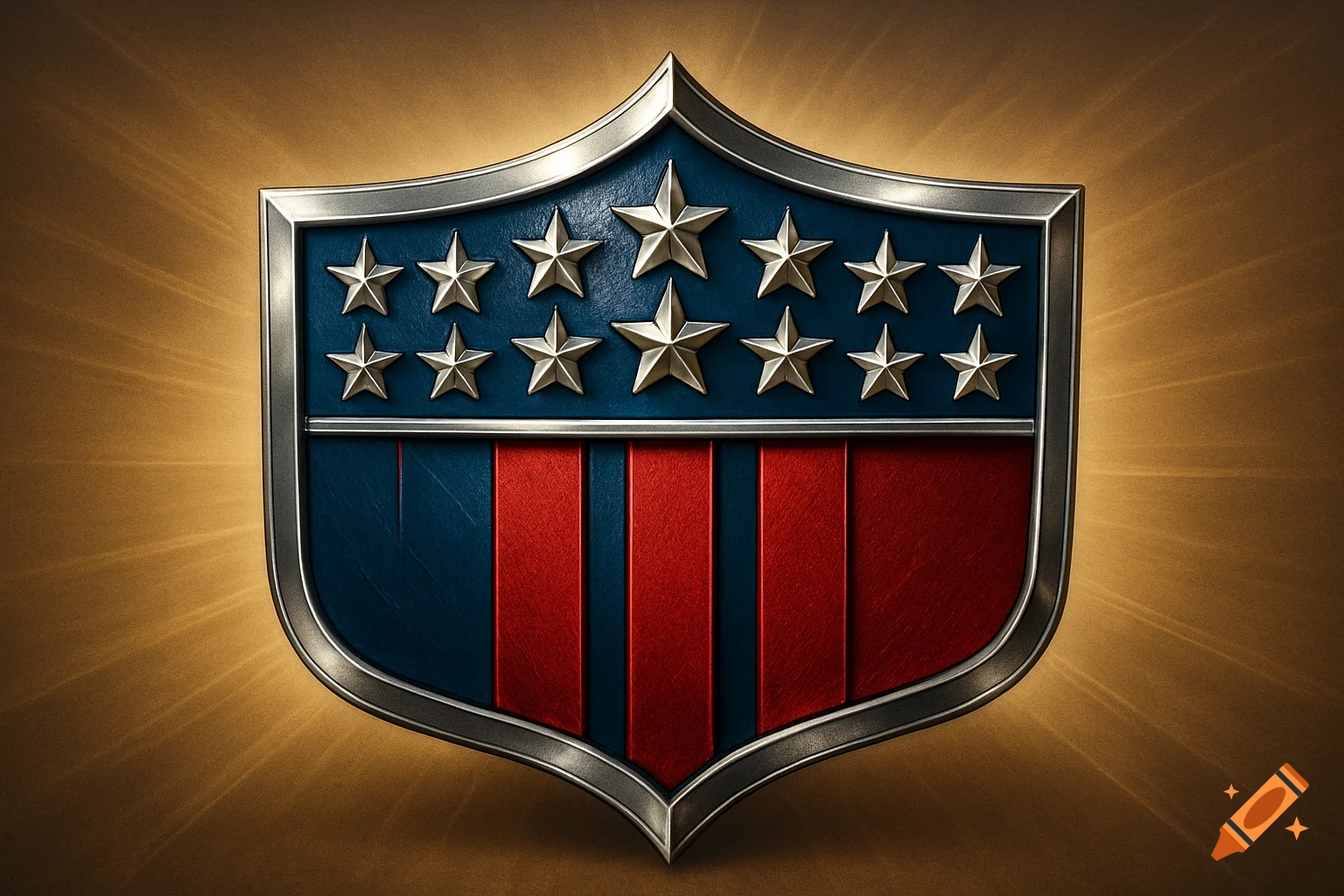 Close-up of a blue and gold championship belt with 'FEDERATION ONLINE ...