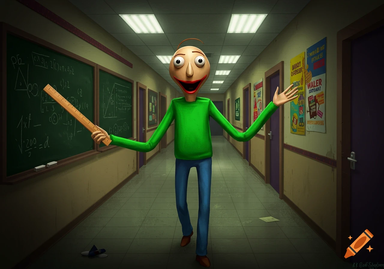 Baldi, Playtime, Gotta Sweep, and the Principal from Baldi's Basics in ...