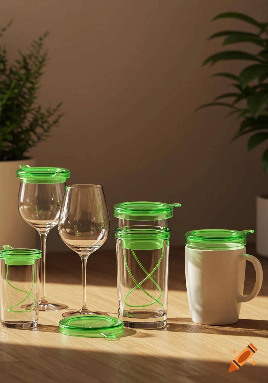 Black+water+goblets created on Craiyon