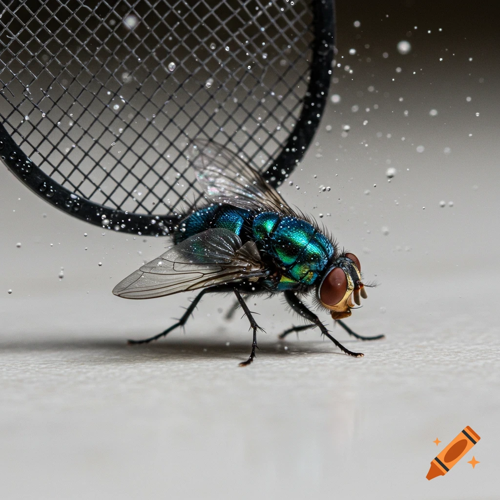 A detailed, photorealistic close-up of an open Venus flytrap with ...