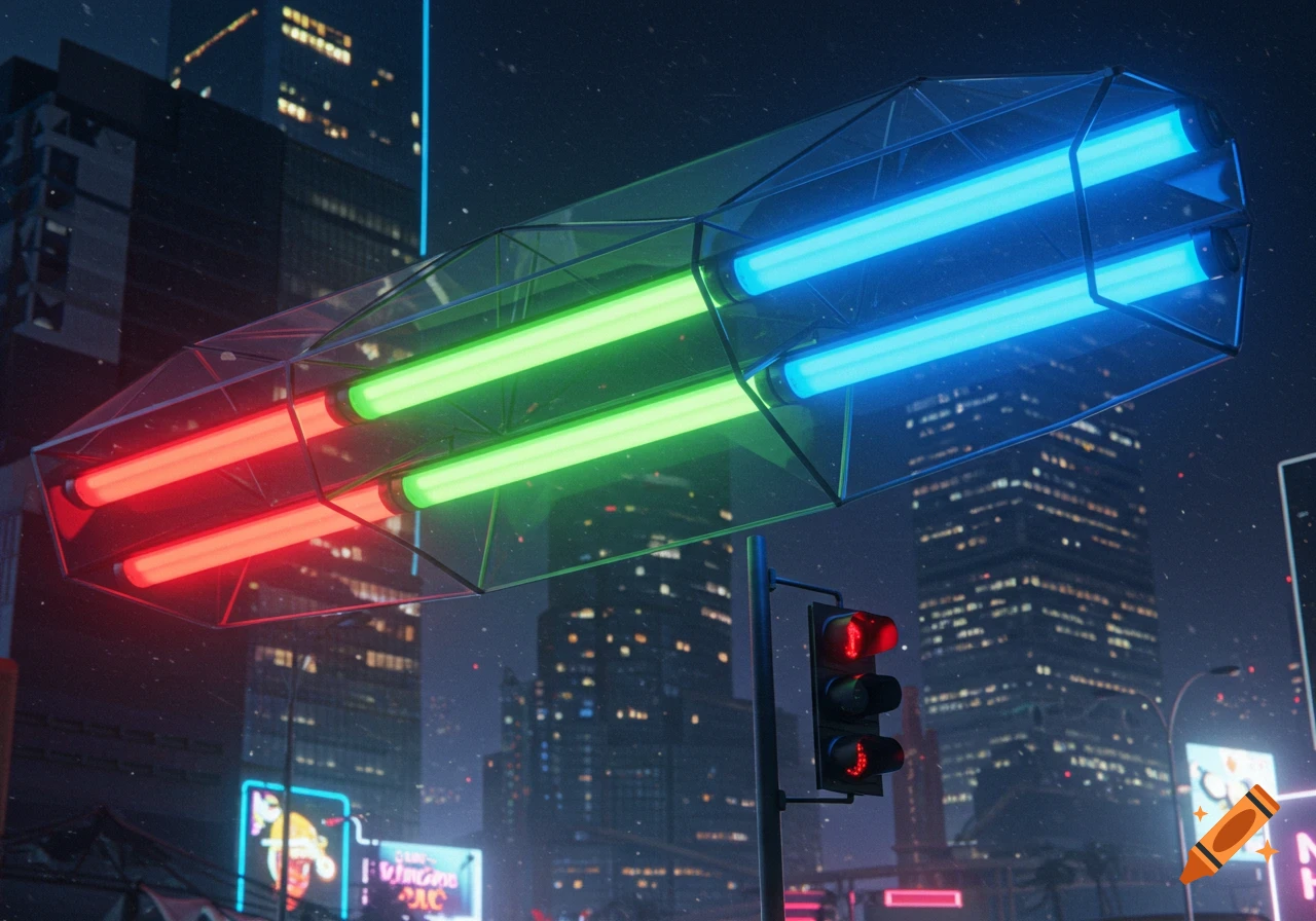 Pixel+light+art created on Craiyon