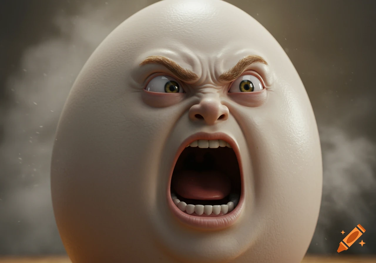 Analog horror face on Craiyon