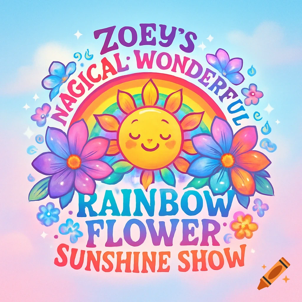 Distressed circular logo with a Cistus flower and pearl in the center ...