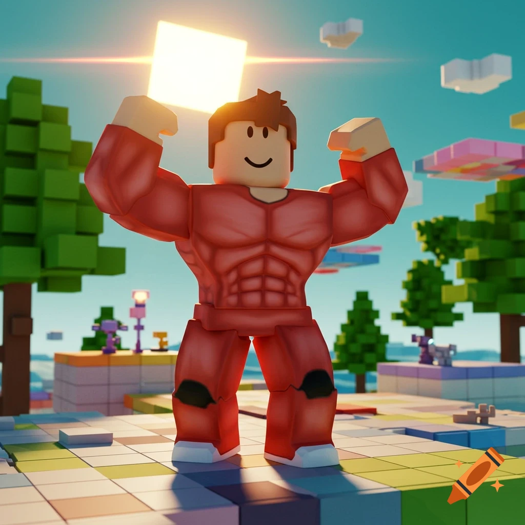 Roblox obby thumbnail on Craiyon