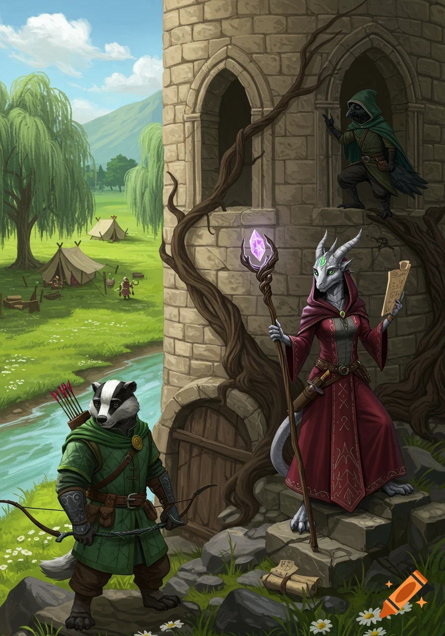 Big+and+tall+dnd+t+shirst created on Craiyon