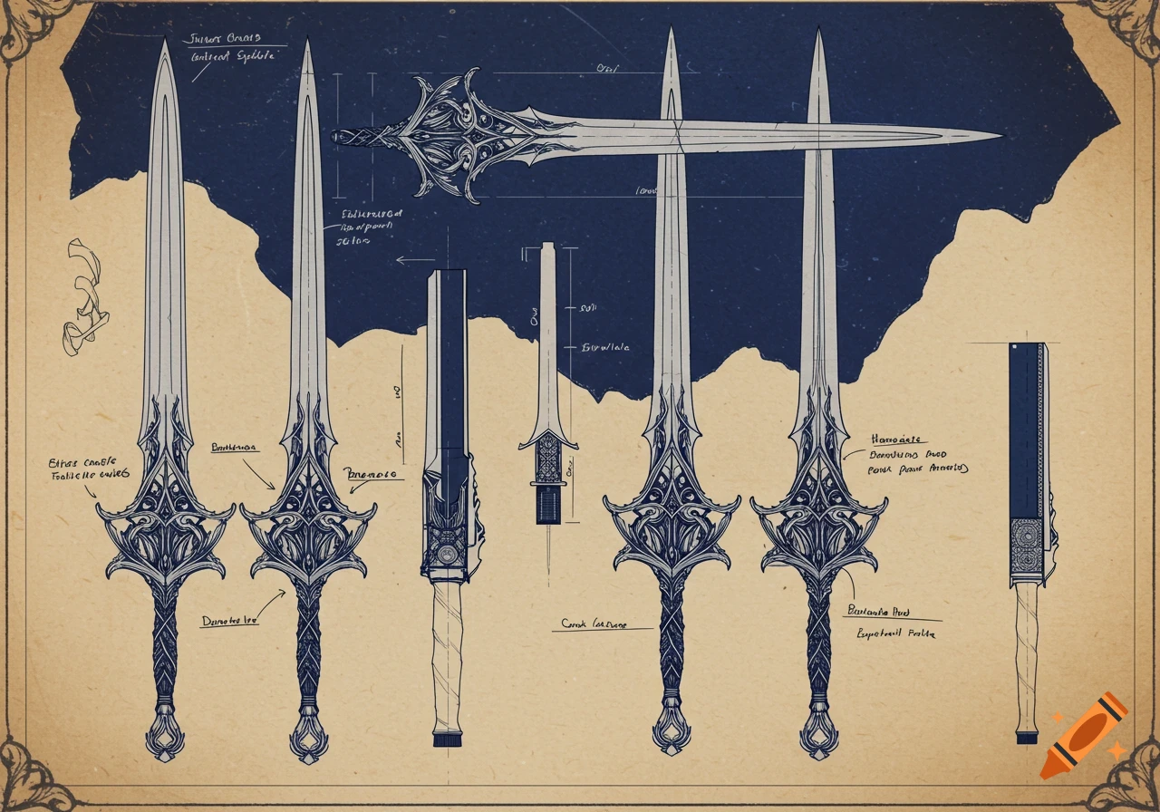 Blueprints images created on Craiyon