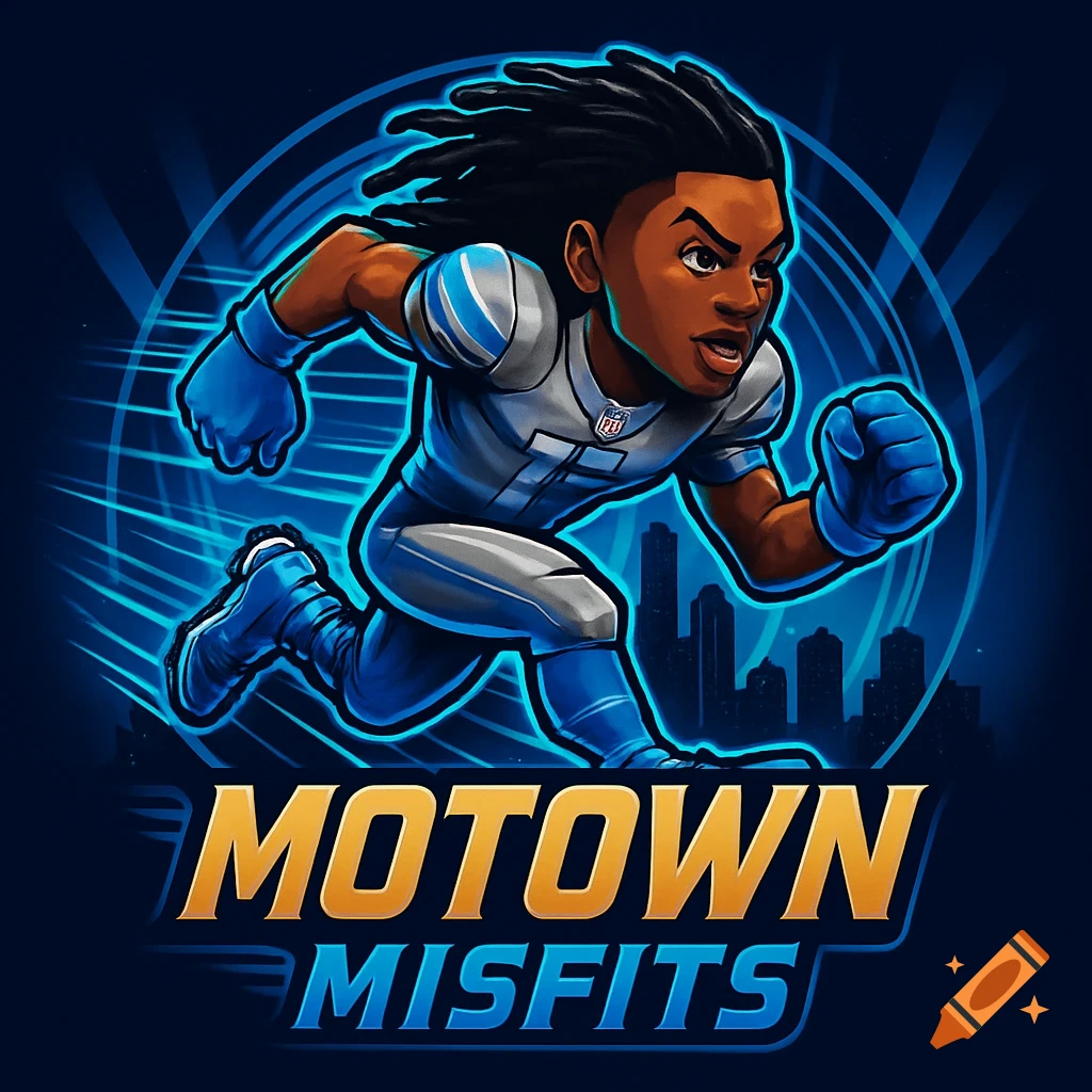 Cartoon football player running, wearing a gray and blue uniform, with ...