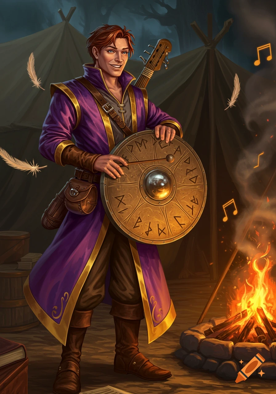 A male kitsune character with blonde hair, blue bandana, fox ears and ...