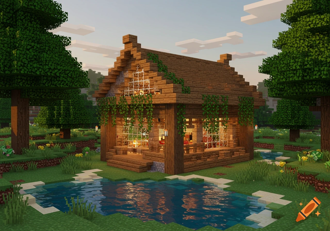 Large Minecraft House Cottage