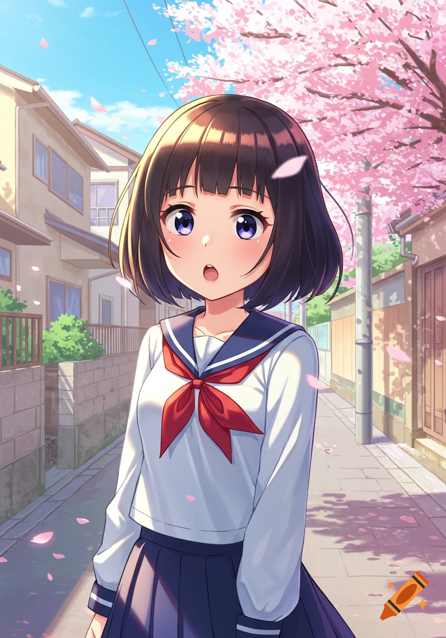 Anime Girl Wearing a Surgical Mask created on Craiyon