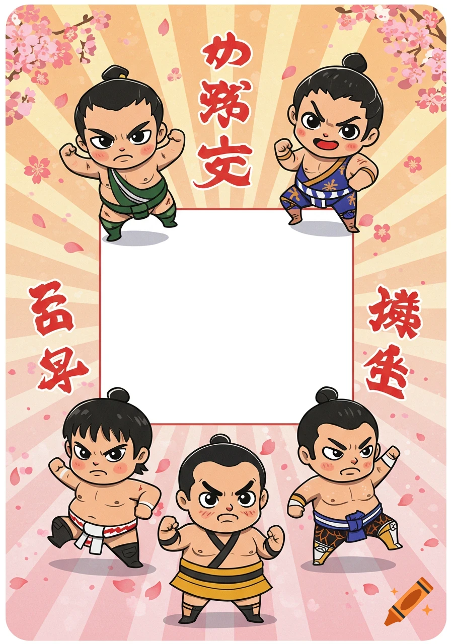 Sumo images created on Craiyon