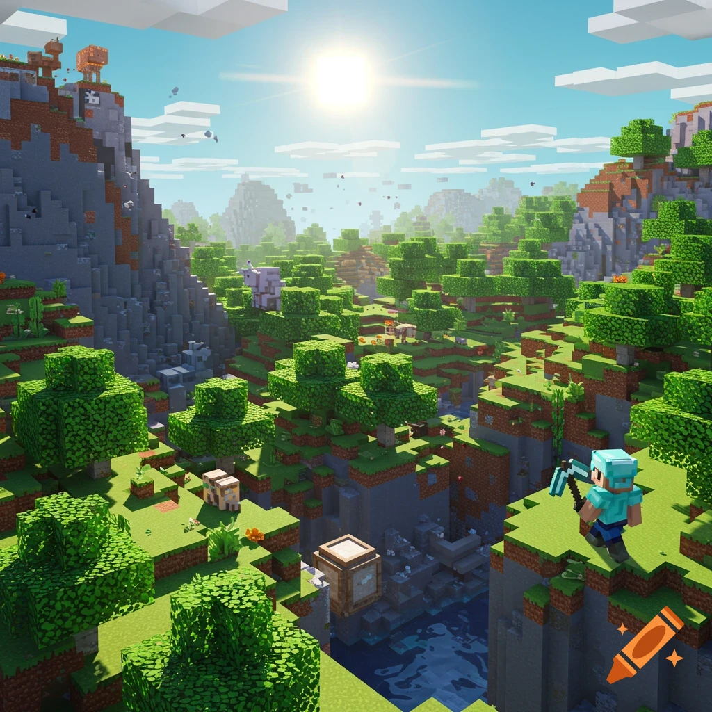 Fortnite 1v1 map thumbnail featuring characters building in high quality on Craiyon