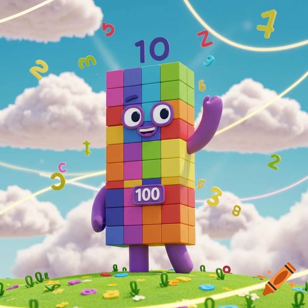 26244k+numberblocks created on Craiyon