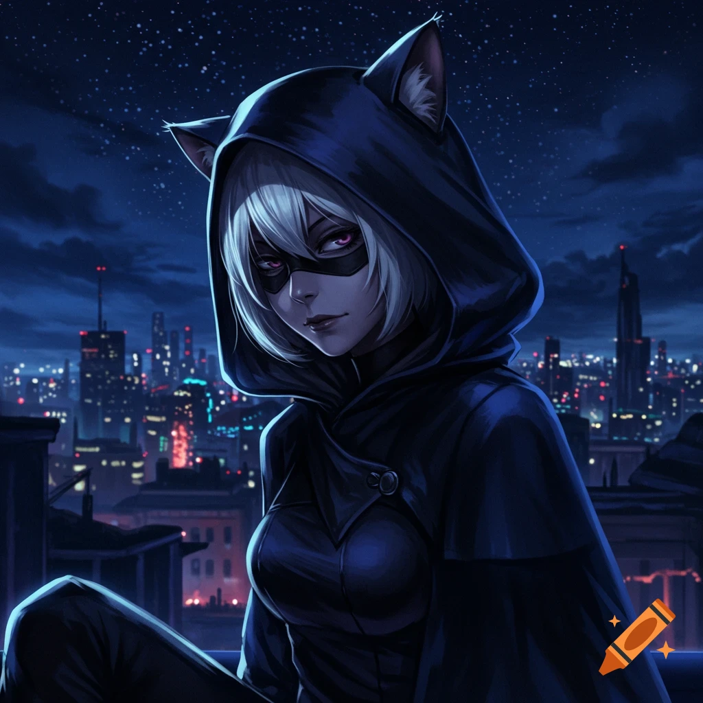 Catgirl images created on Craiyon