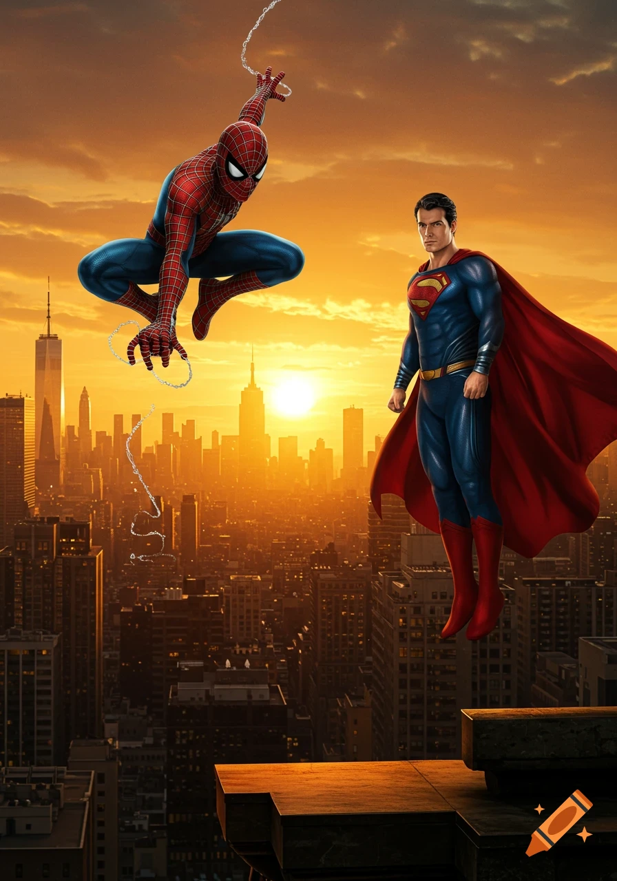 Spiderman+and+invincible created on Craiyon