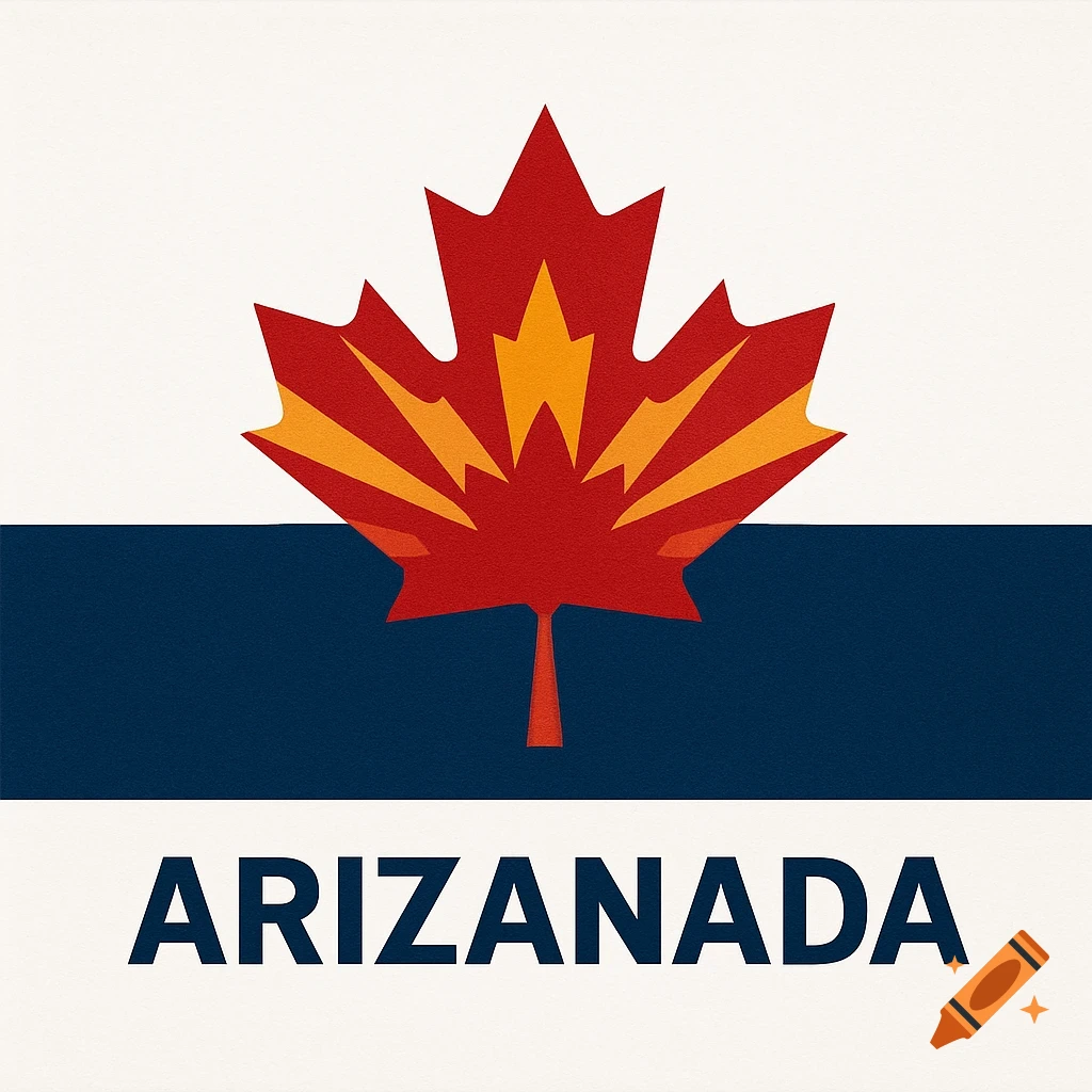 Circular Canadian emblem with a red maple leaf, beaver, hockey stick ...