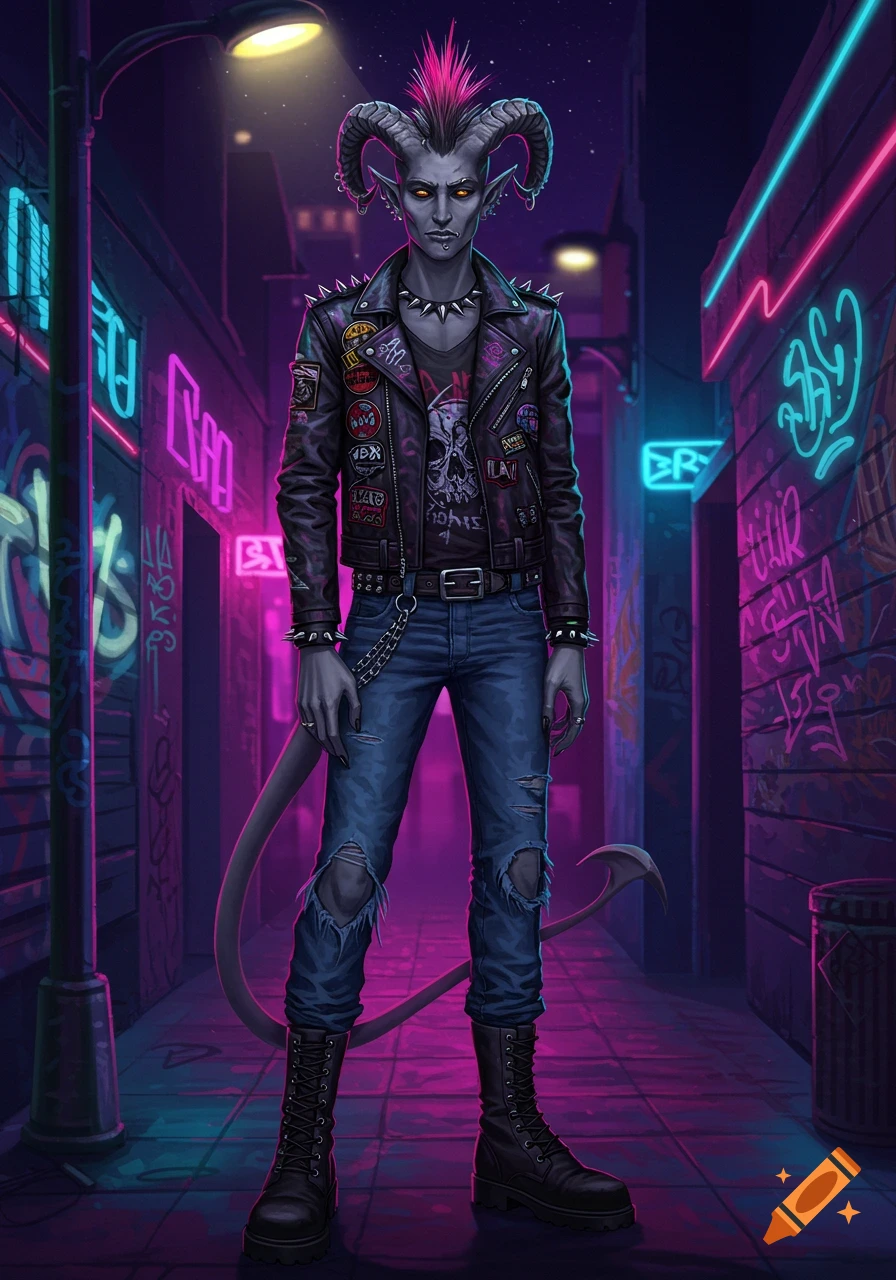 A pale white reptilian creature in a white shirt, black tie, and pants ...