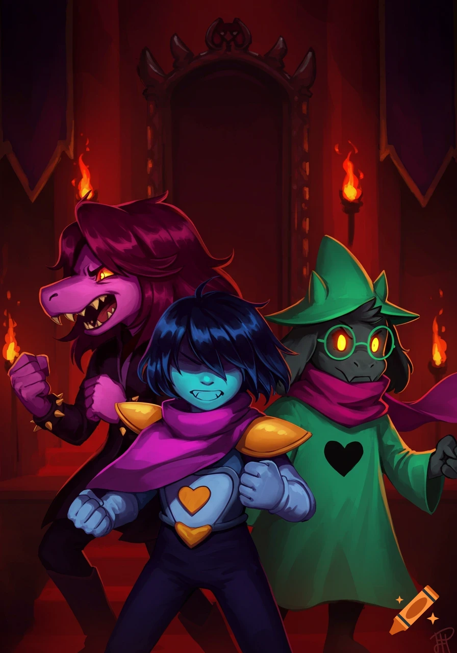 Susie Deltarune created on Craiyon