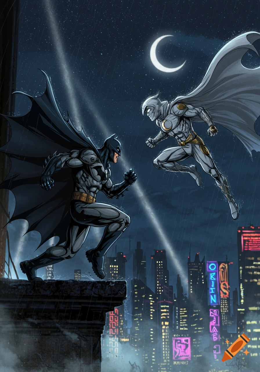 Batgirl and Huntress are tied up and gagged in a comic book style ...