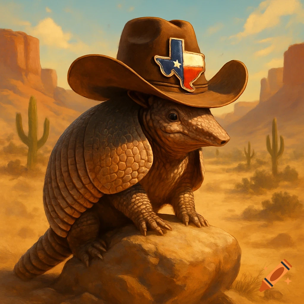 A cartoon Texas flag ball wearing a cowboy hat and holding a lasso ...