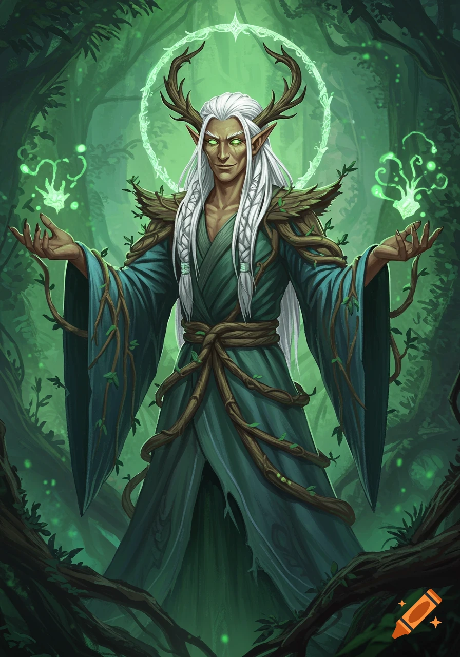 Druid created on Craiyon