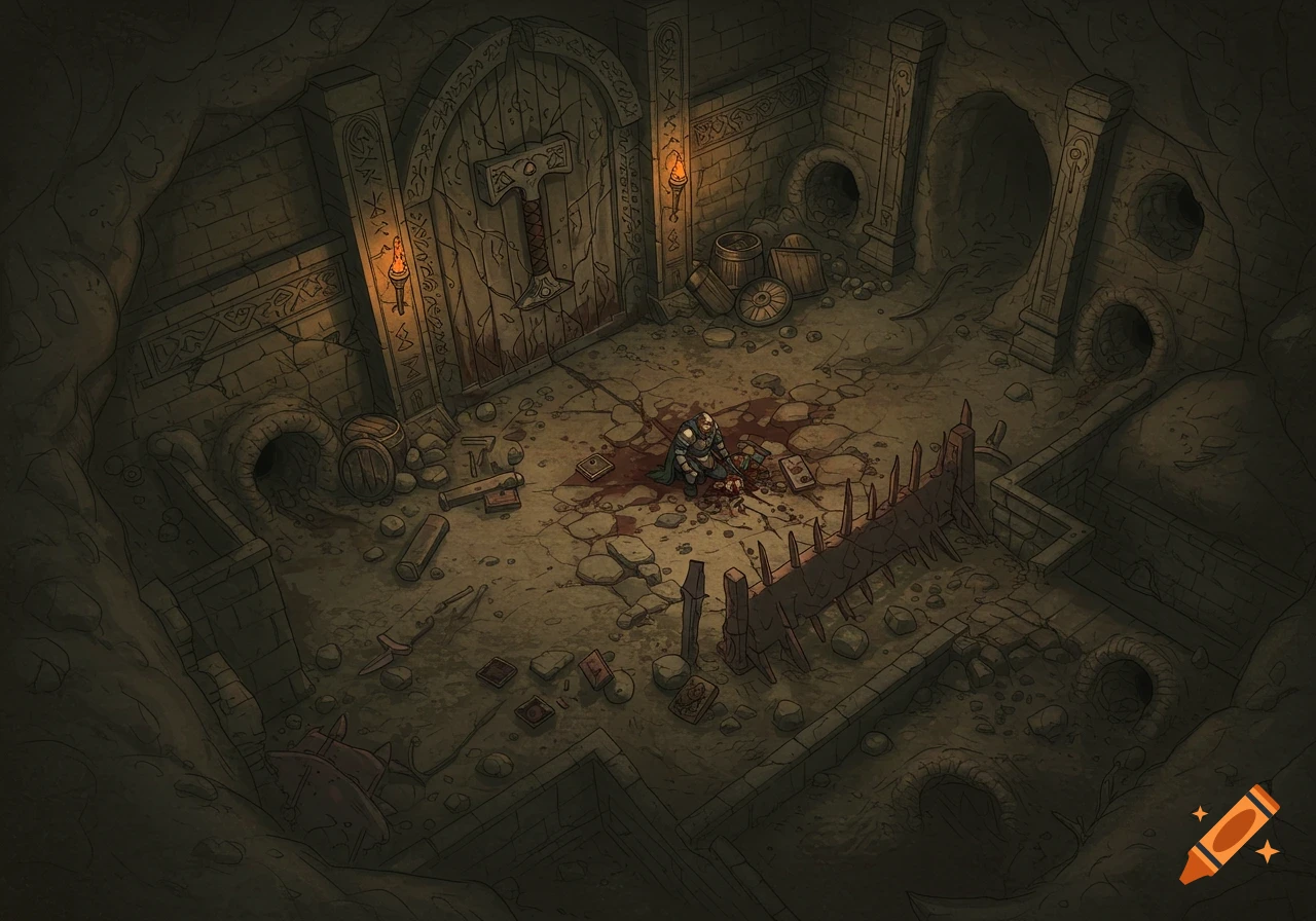 Dungeons created on Craiyon