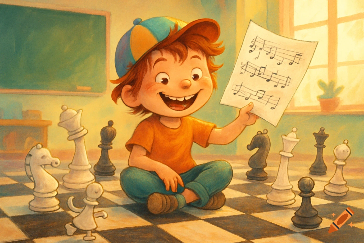 A group of happy men in colorful, whimsical outfits, one standing on a ...