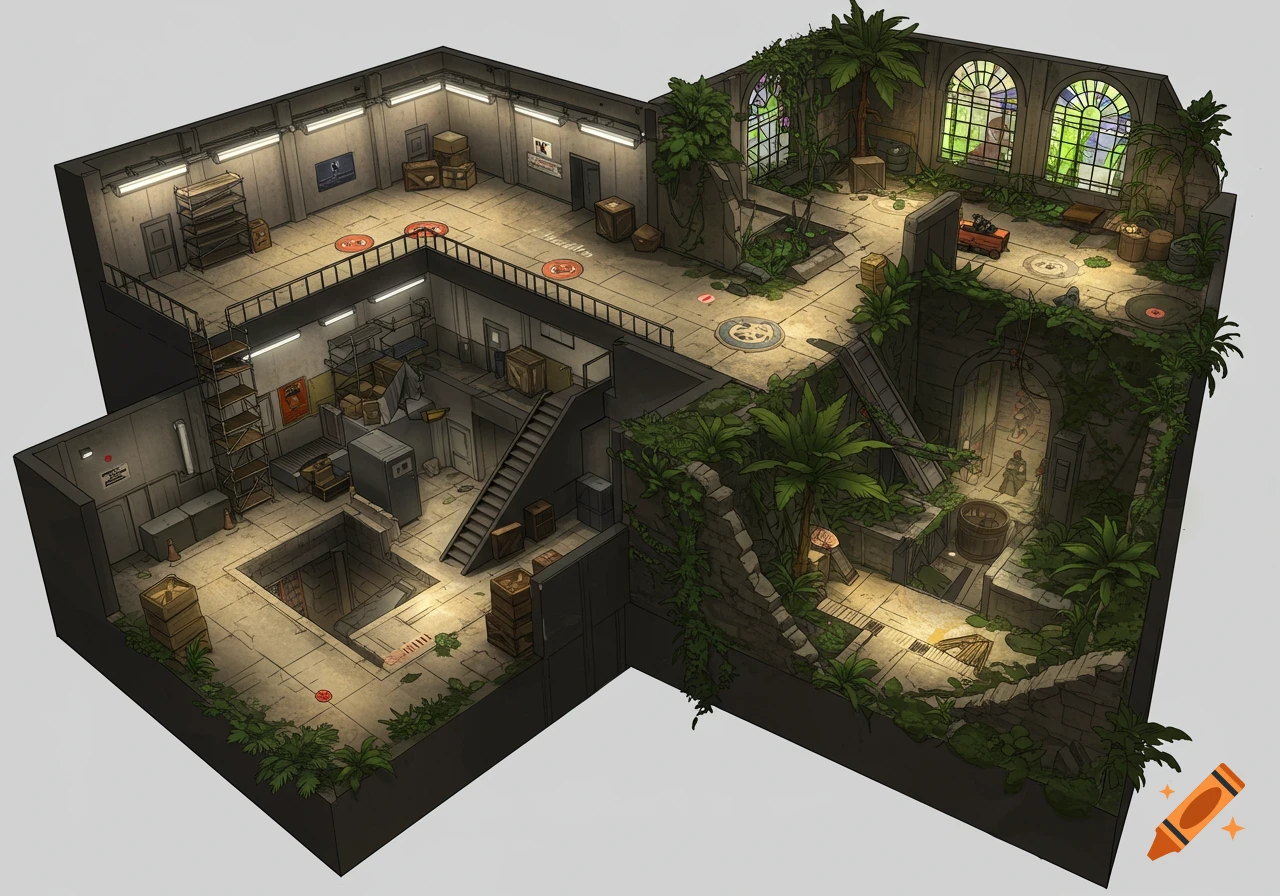 Stage Set created on Craiyon