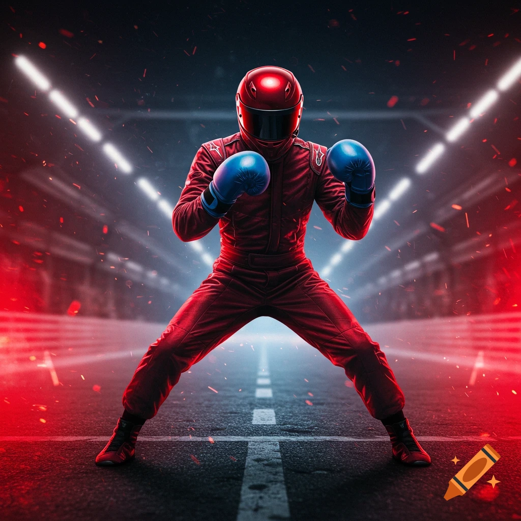 A victorious boxer stands over his defeated opponent lying on the ...