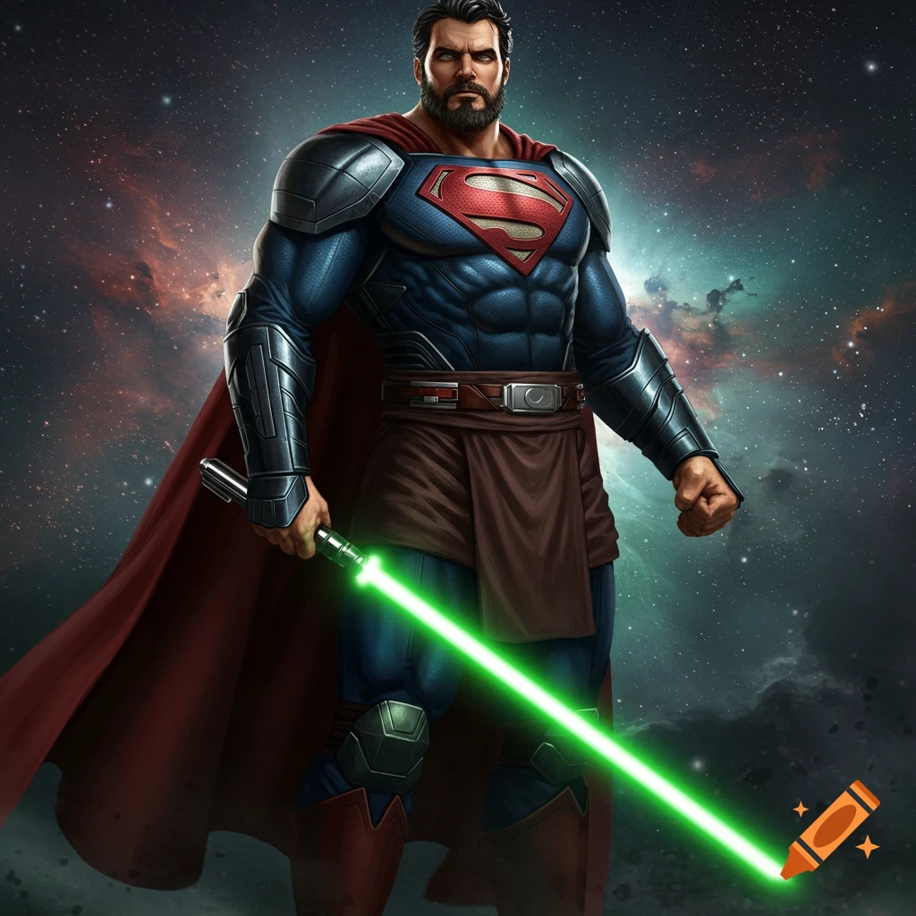 Image of LeBron James in Superman attire on Craiyon