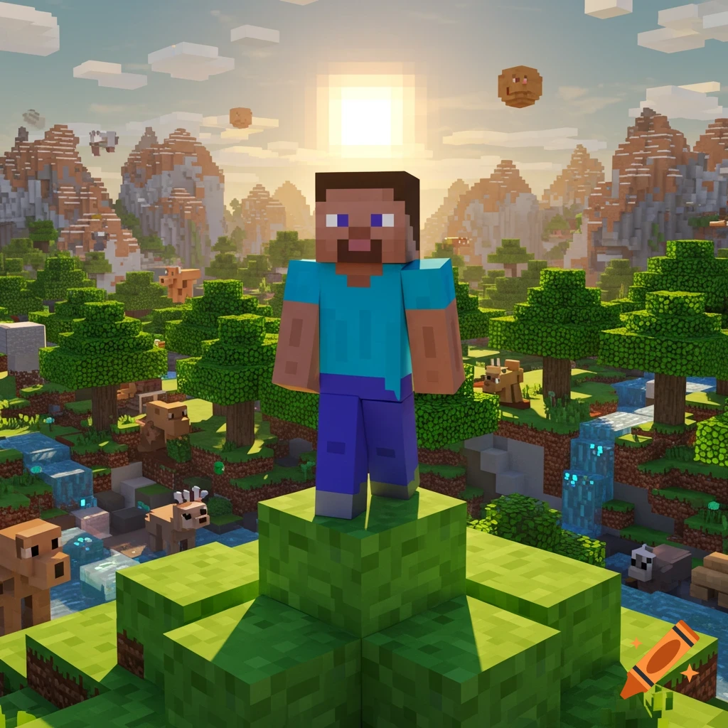 Minecraft Creeper character on Craiyon