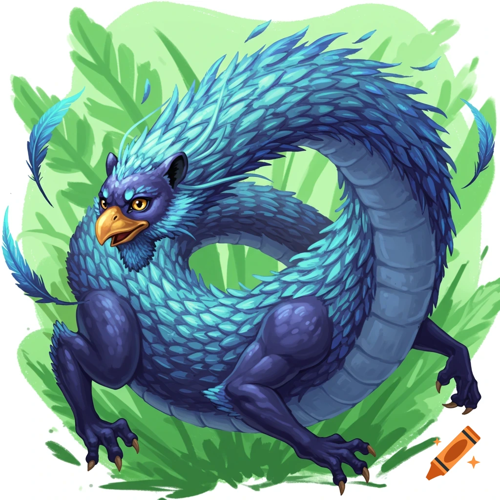 Blue+beast created on Craiyon