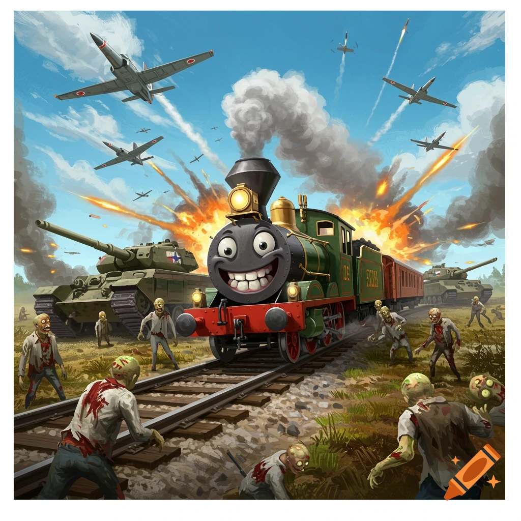 Military Battle created on Craiyon