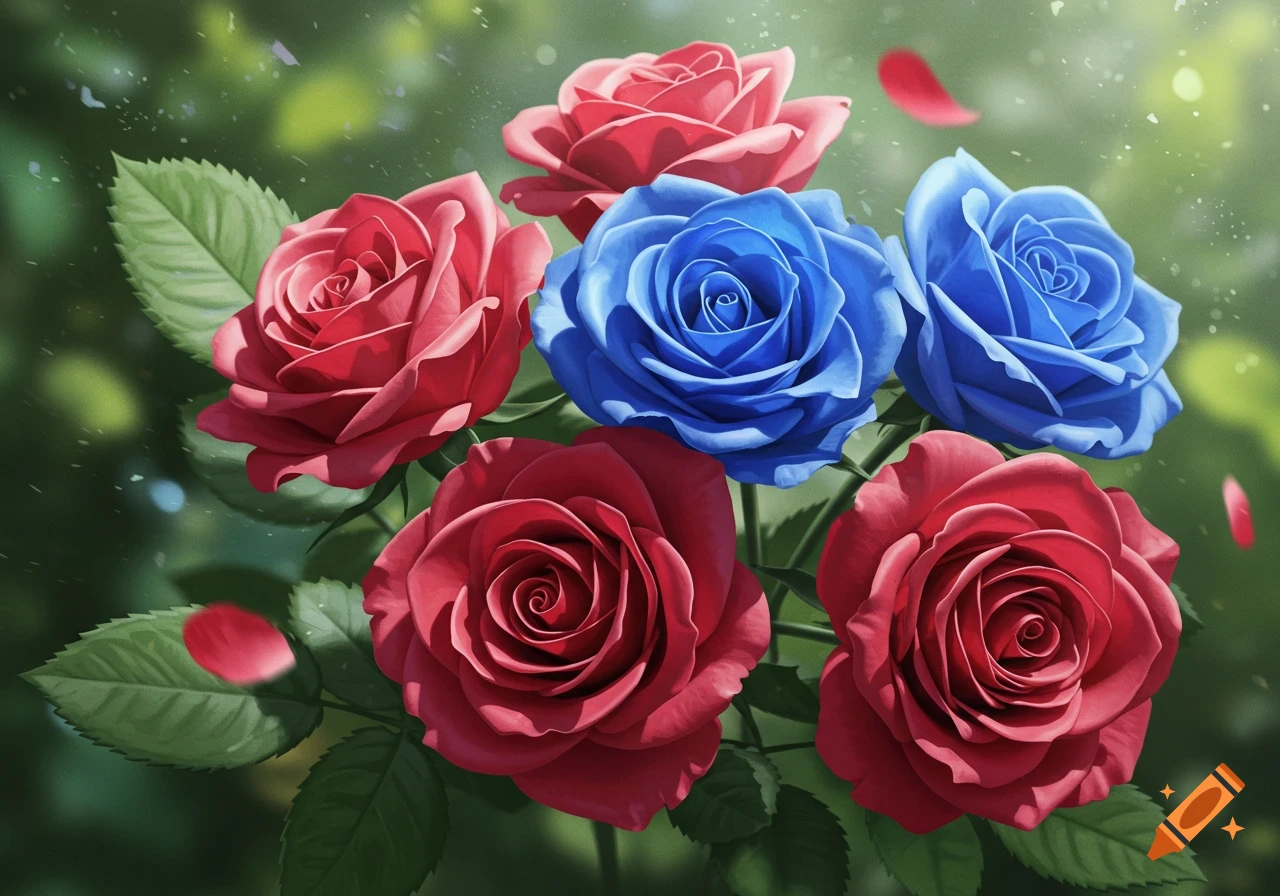 Close-up of pink roses with water droplets, arranged on a textured ...